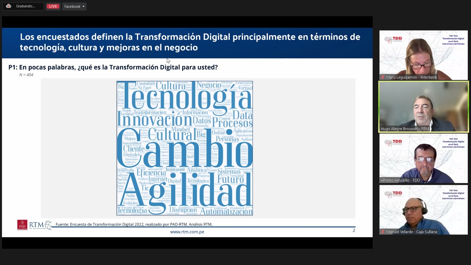 TDD TALK 12 “Transformación Digital en el Perú, Experiencias y Aprendizajes” - TDD UNI
